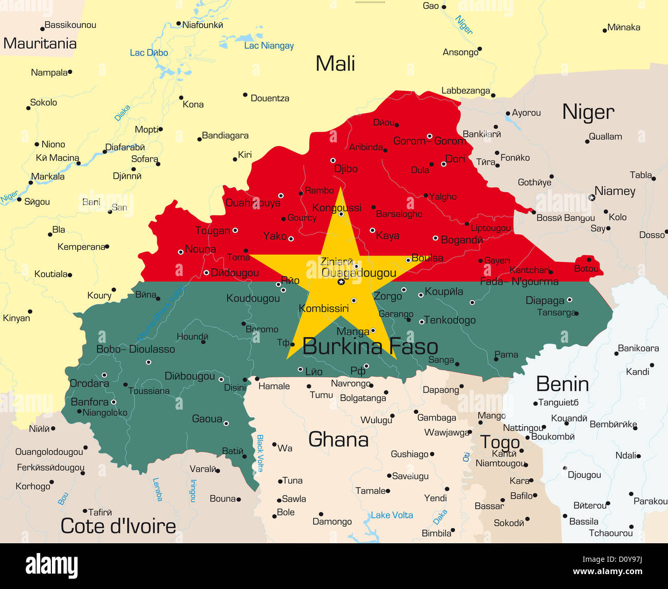 Mali burkina faso flag hi-res stock photography and images - Alamy