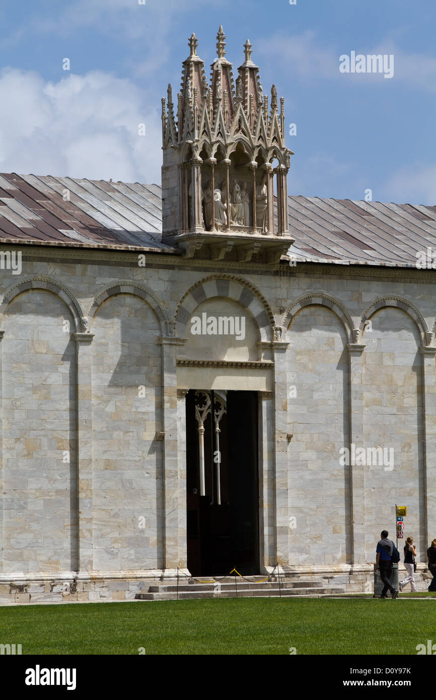 Facade of the Cemetery Camposanto Monumentale in Pisa, Tuscany, Italy ...