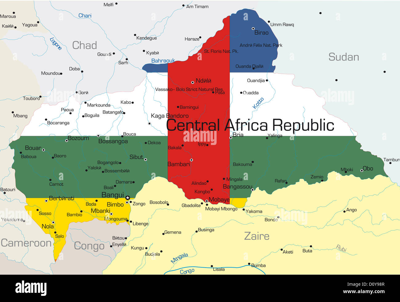 Central Africa Republic country Stock Photo - Alamy