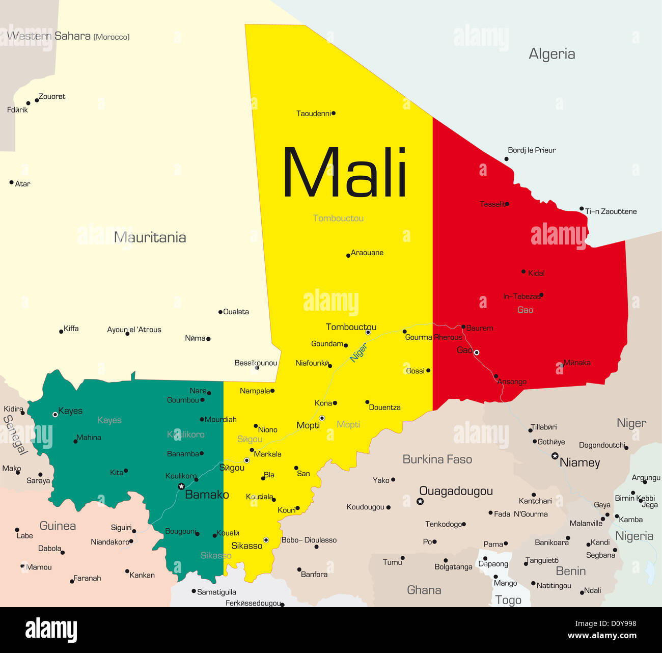 Handcolored map hi-res stock photography and images - Alamy