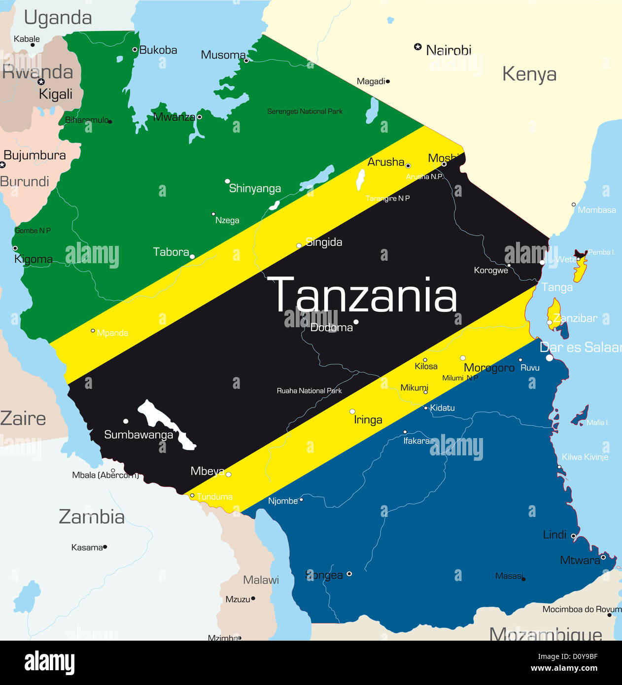 Rwanda tanzania border hi-res stock photography and images - Alamy