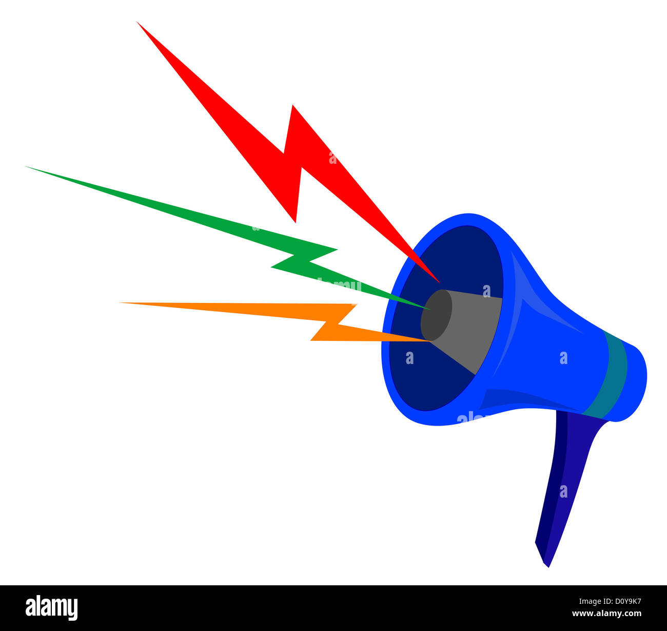 Megaphone sound waves hi-res stock photography and images - Alamy