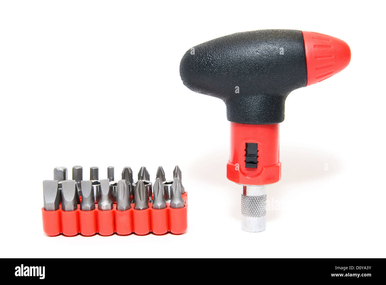 Red screwdriver set Stock Photo - Alamy