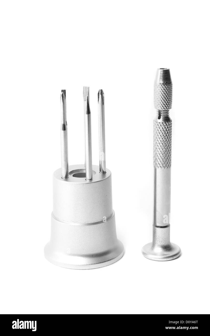 Set of metallic screwdrivers Stock Photo - Alamy