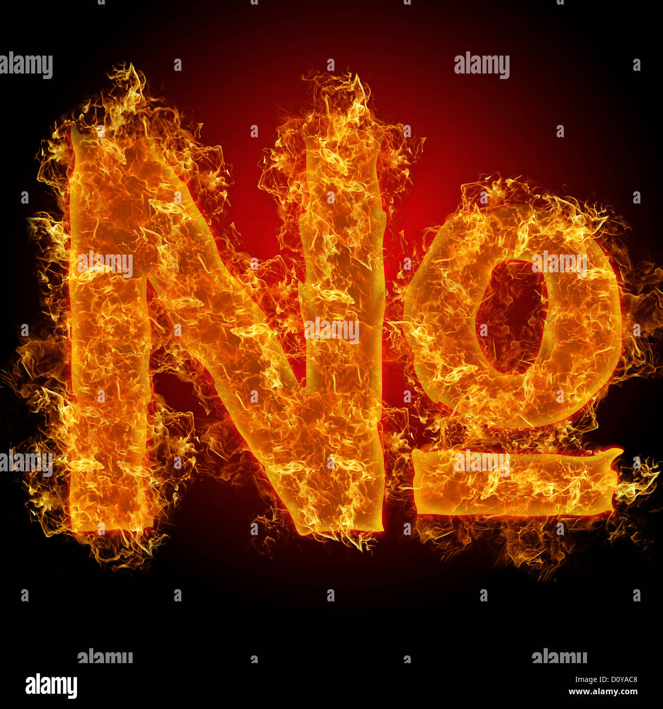 Fire sign number Stock Photo - Alamy
