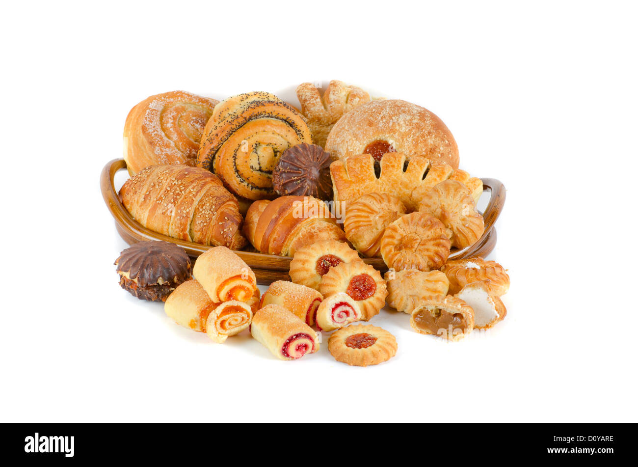 Bakery foodstuffs set Stock Photo - Alamy