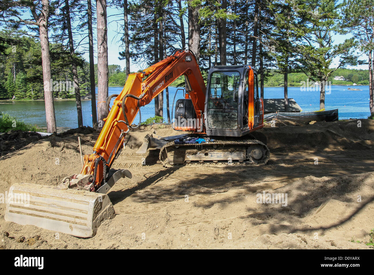 Hitachi Backhoe High Resolution Stock Photography and Images - Alamy