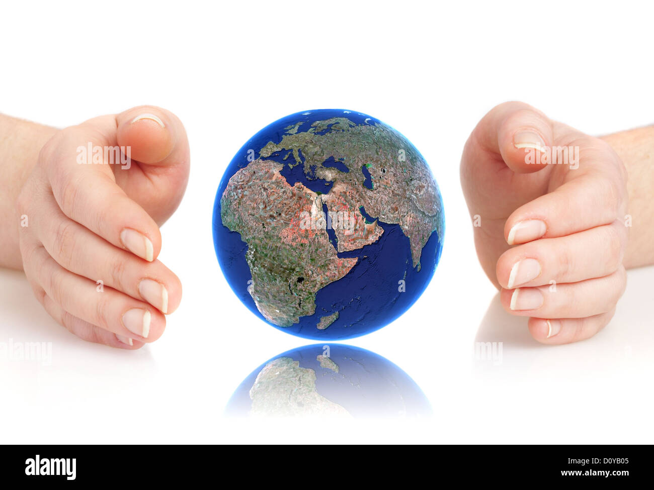hand of the person holds globe Stock Photo - Alamy