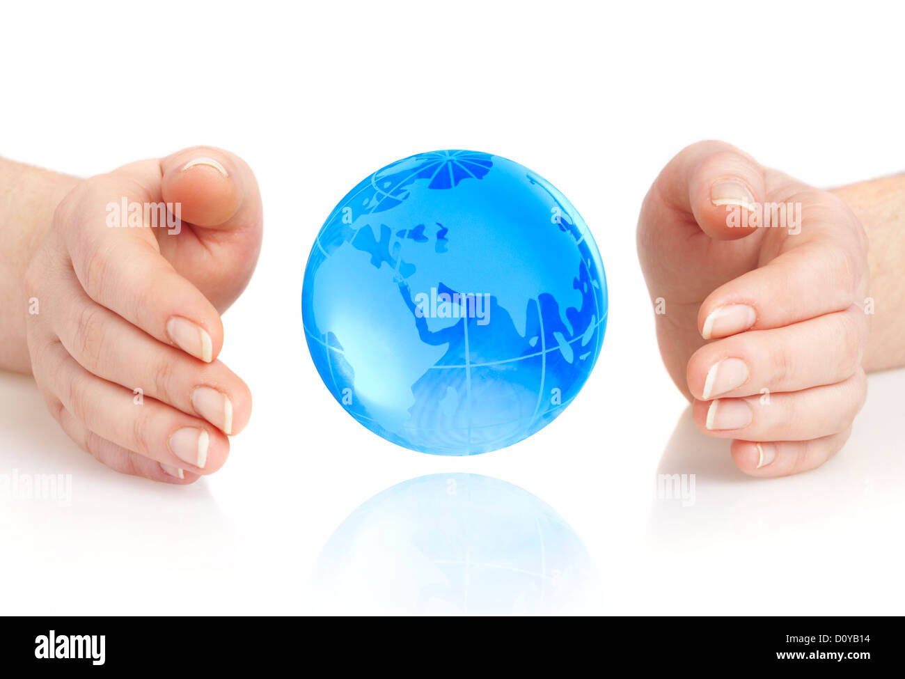 hand of the person holds globe Stock Photo - Alamy