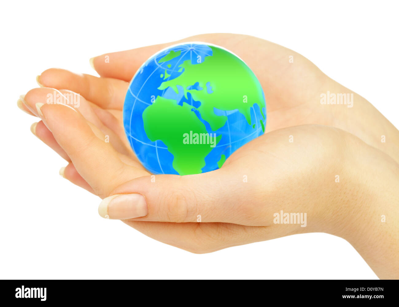 hand of the person holds globe Stock Photo - Alamy