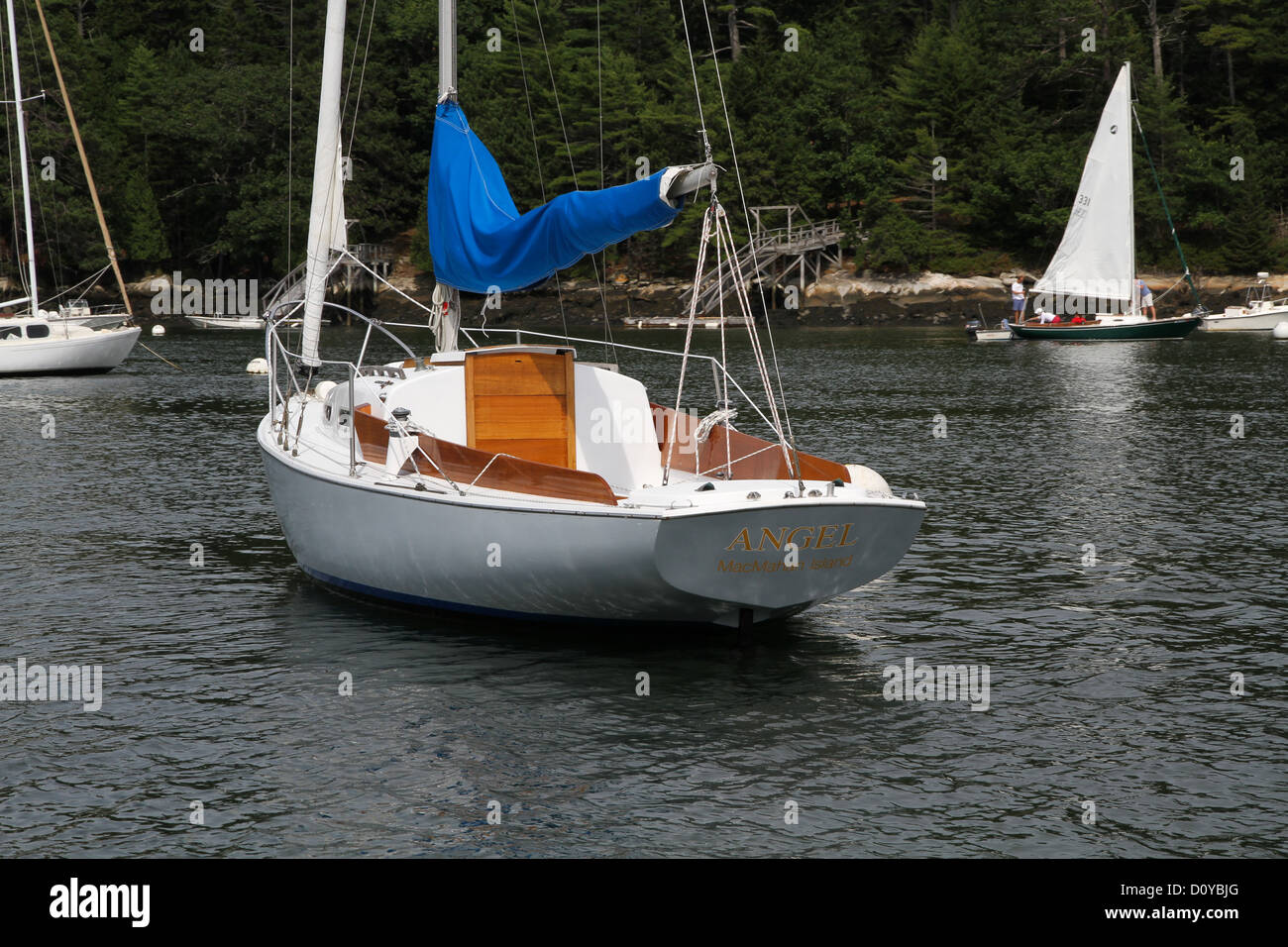 Moored sailboat moored sloop hi-res stock photography and images - Alamy