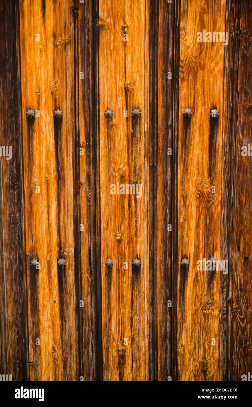 Weathered wooden door texture background Stock Photo - Alamy
