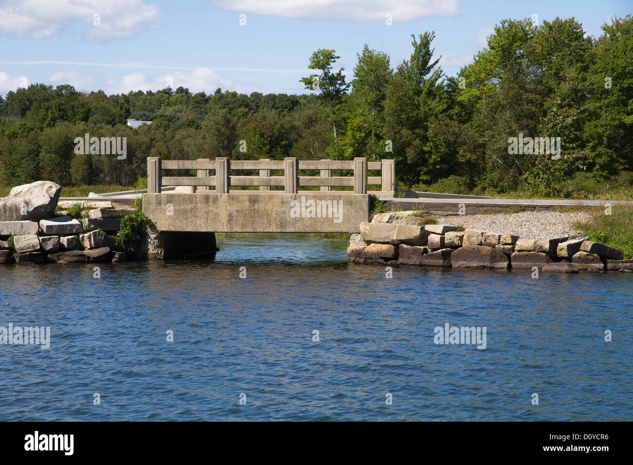 Bridge on China Lake Stock Photo - Alamy