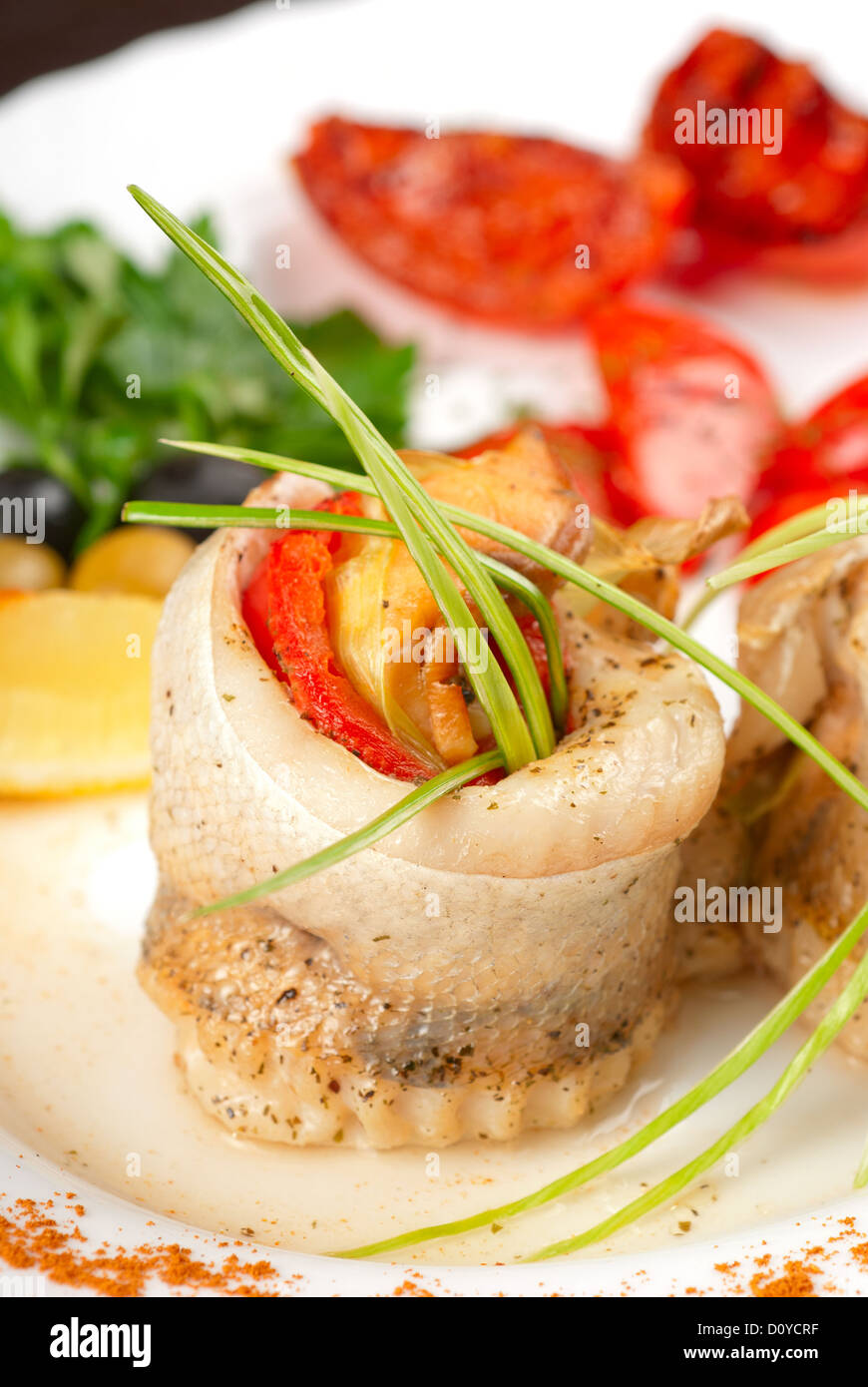 Fish fishing food plate rainbow table trout hi-res stock photography ...
