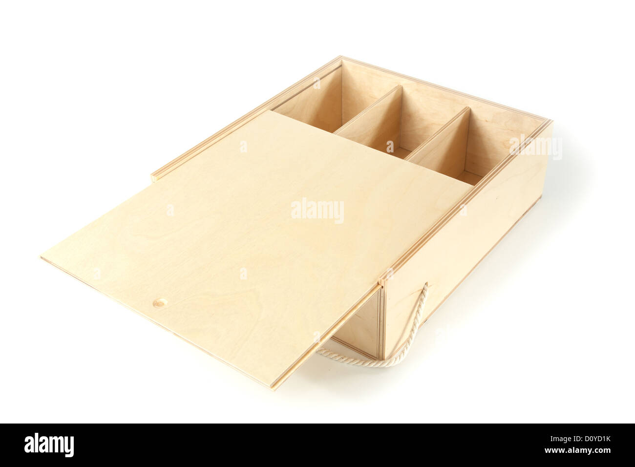 unpainted a box with compartments Stock Photo - Alamy