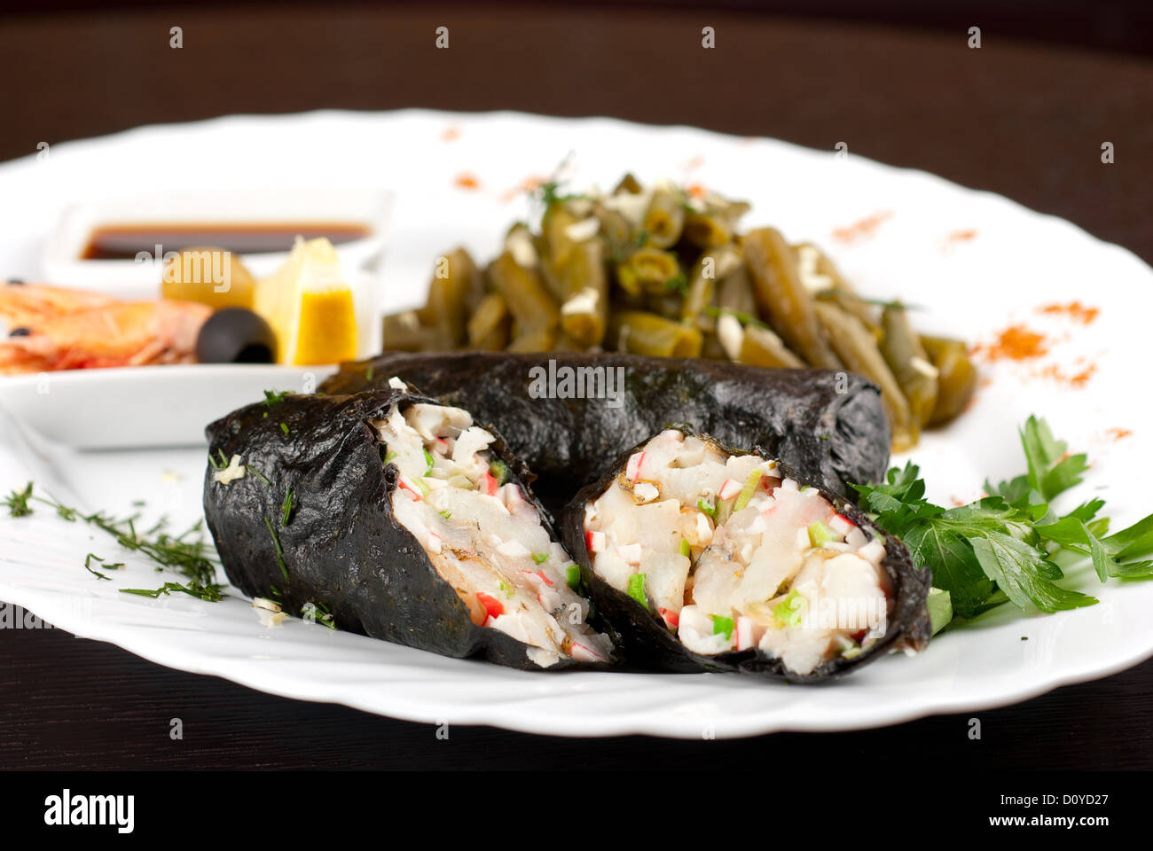 tasty fish dish Stock Photo - Alamy