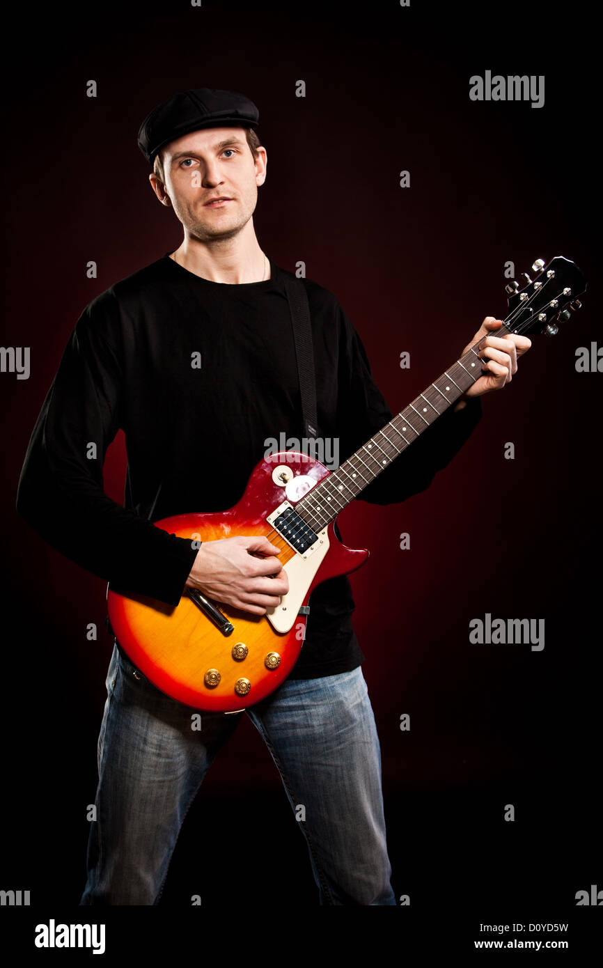 man with a guitar Stock Photo - Alamy