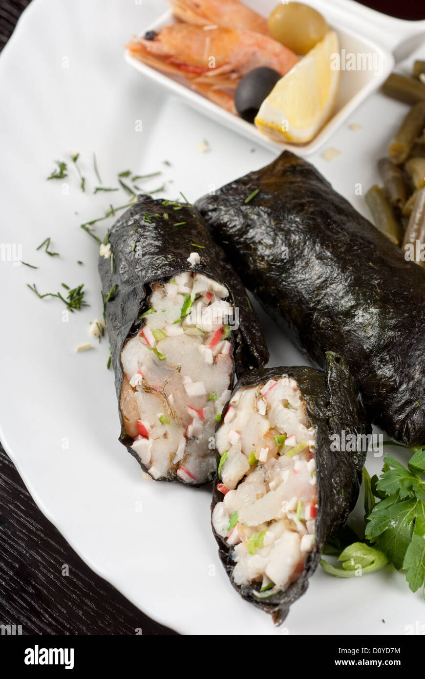 tasty fish dish Stock Photo - Alamy