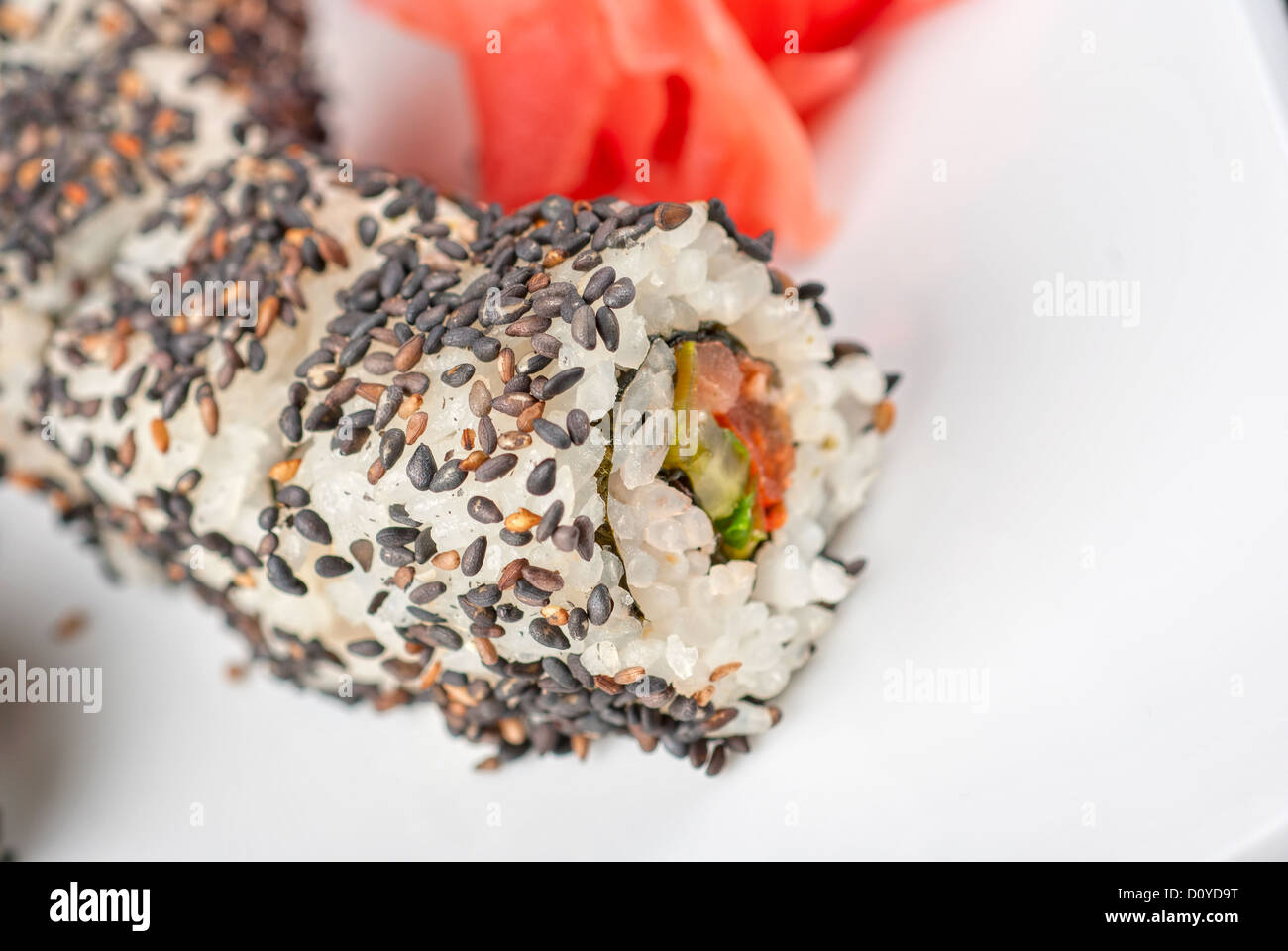 Sushi with sesame Stock Photo - Alamy