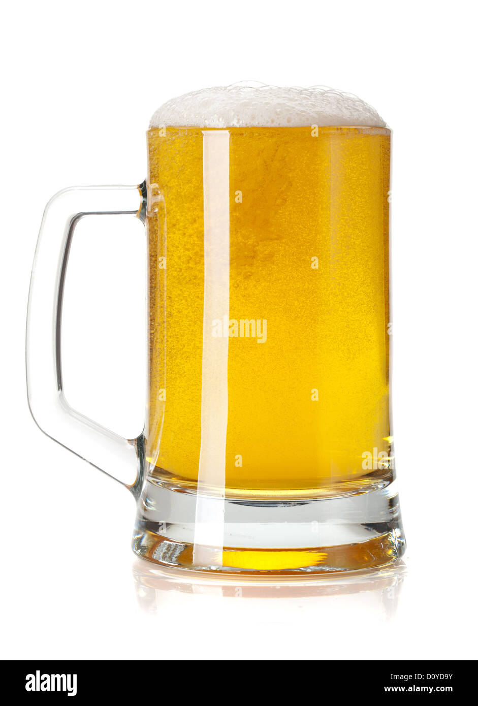 Beer mug. Isolated on white background Stock Photo - Alamy