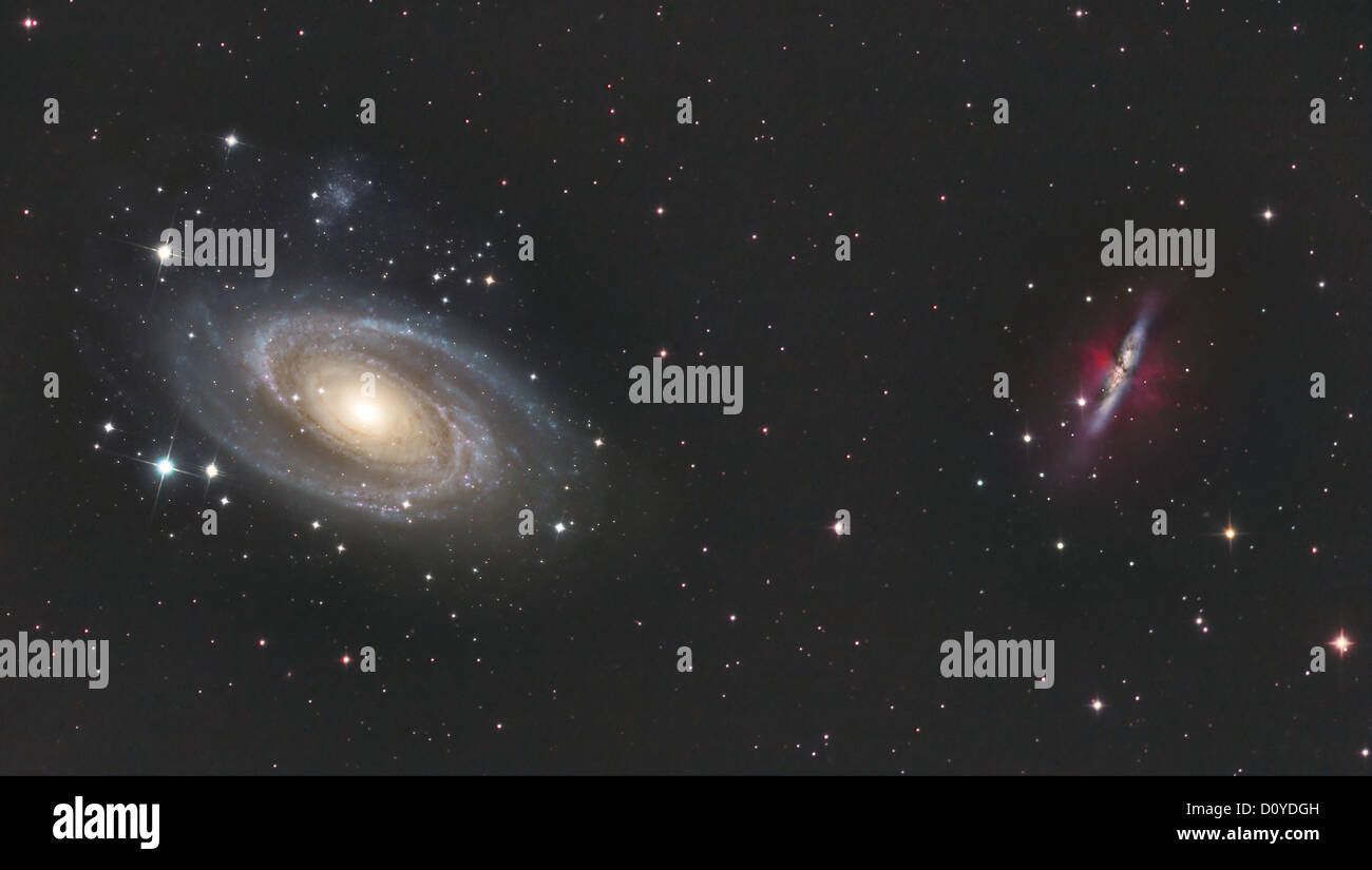 M81 M82 Bode Galaxy Stock Photo - Alamy