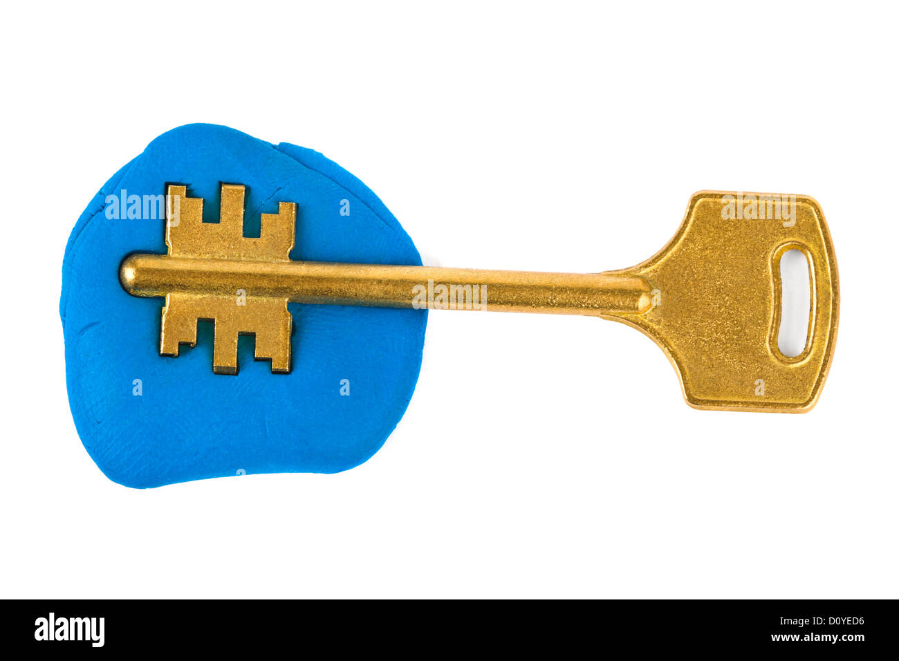 Key impression - security concept Stock Photo - Alamy