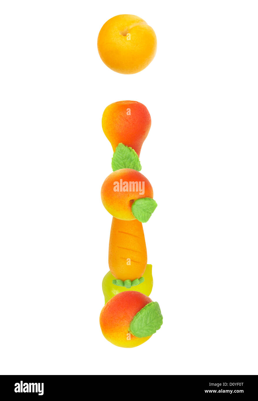 alphabet from fruit, the letter i Stock Photo - Alamy