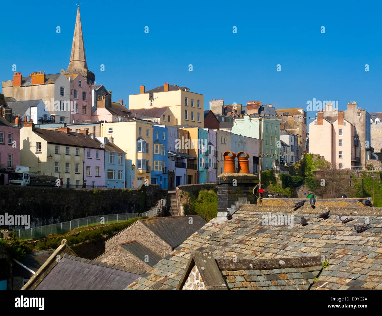 Tenby old town hi-res stock photography and images - Alamy
