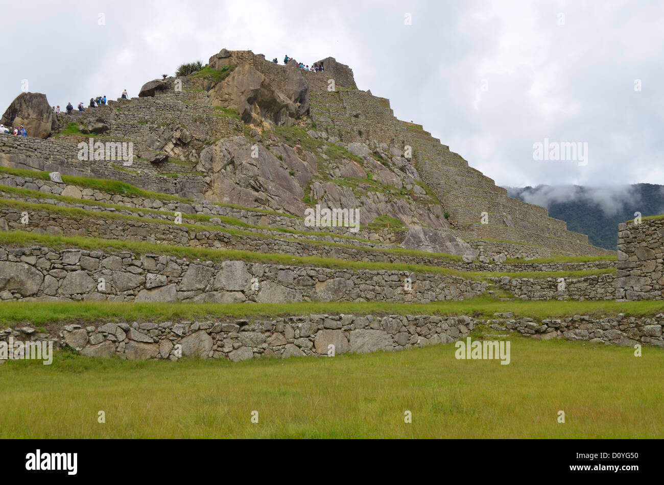 Inca Stone Terracing at Machu Picchu, Cusco, Peru Stock Photo - Alamy