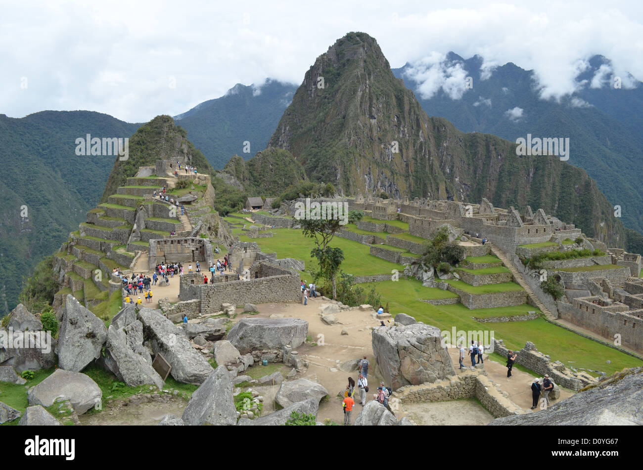 Machu Picchu, Peru. One of the new seven wonders of the world Stock ...