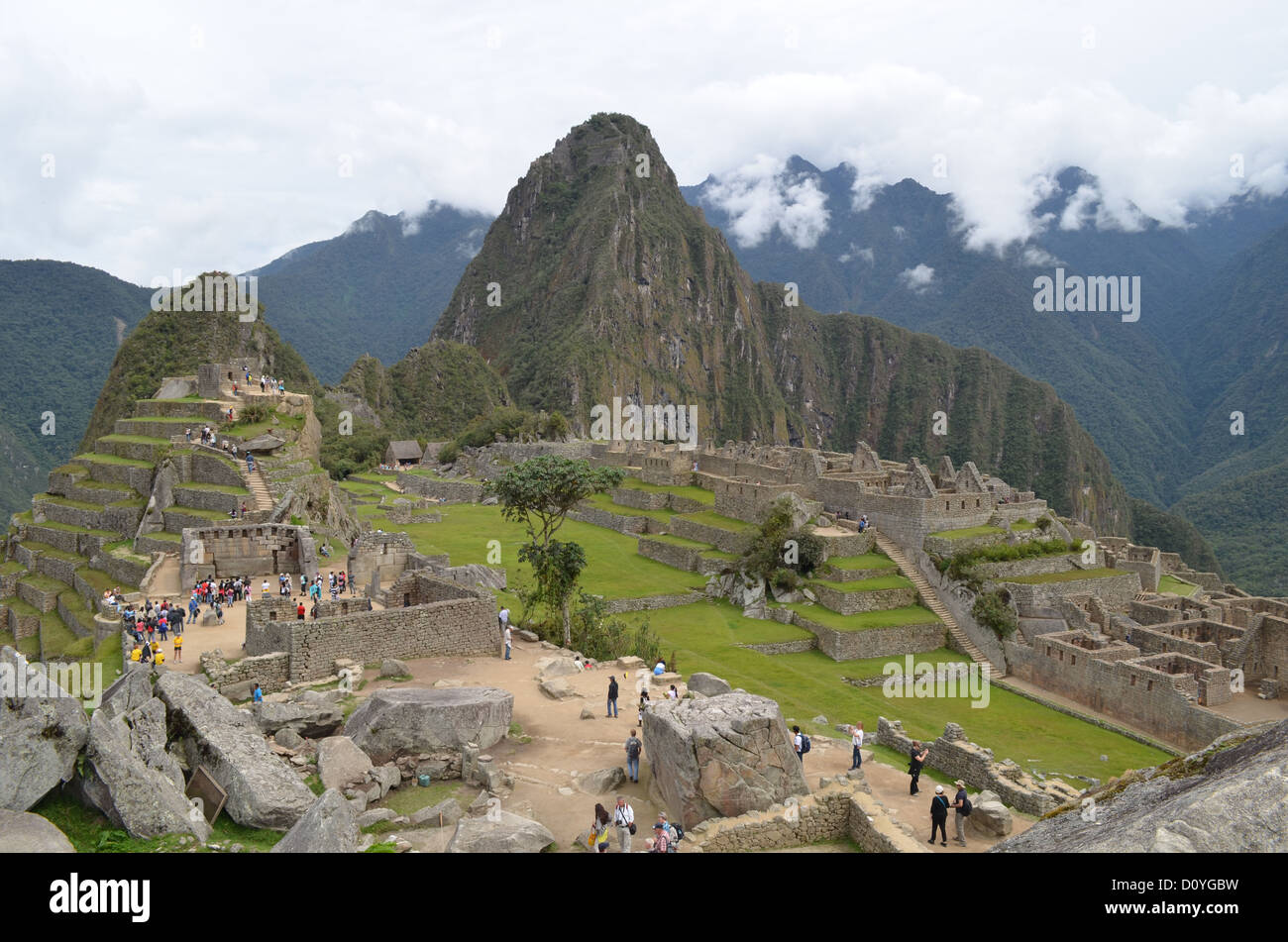 Machu Picchu, Peru. One of the new seven wonders of the world Stock ...