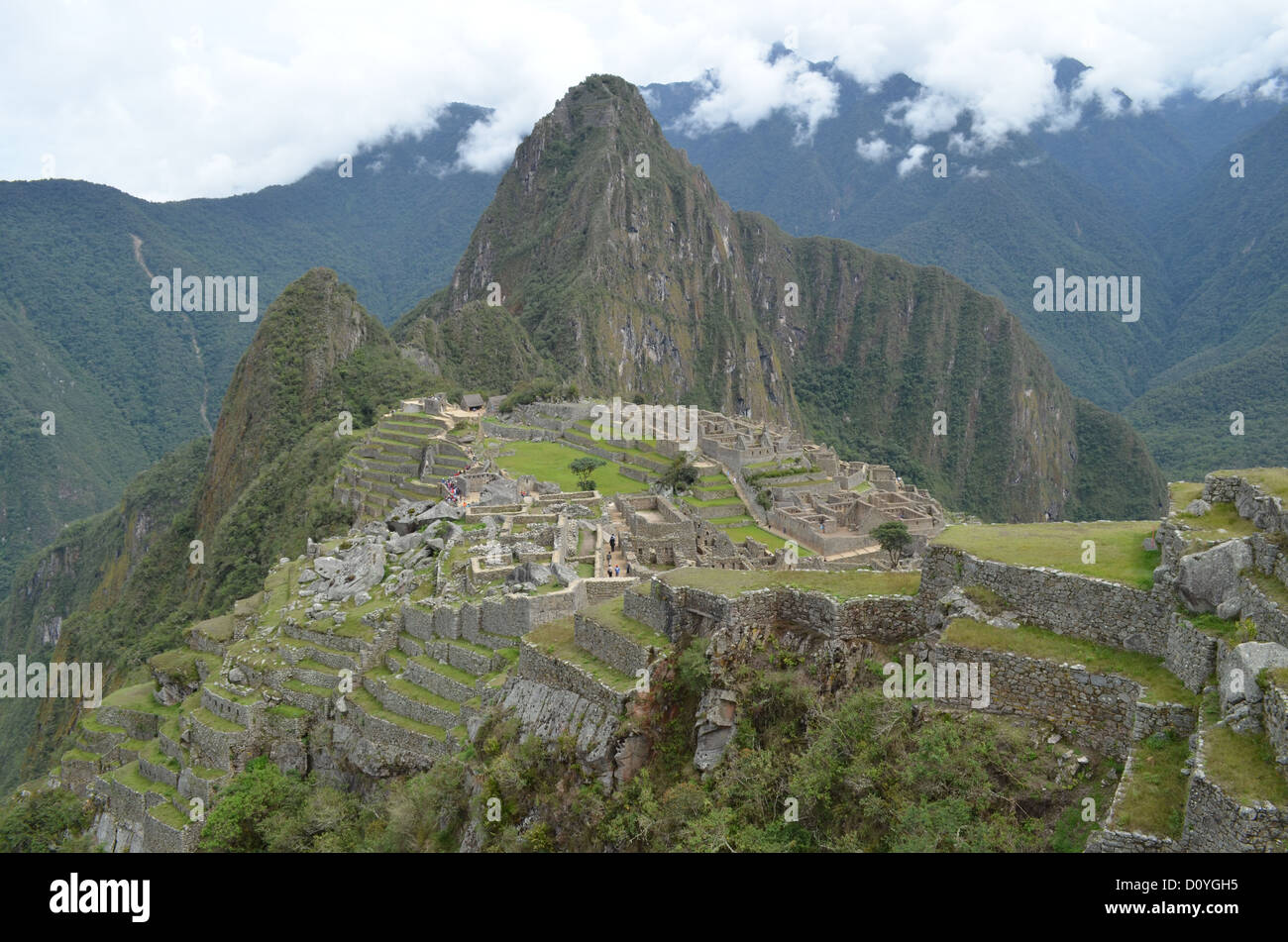 Machu Picchu, Peru. One of the new seven wonders of the world Stock ...