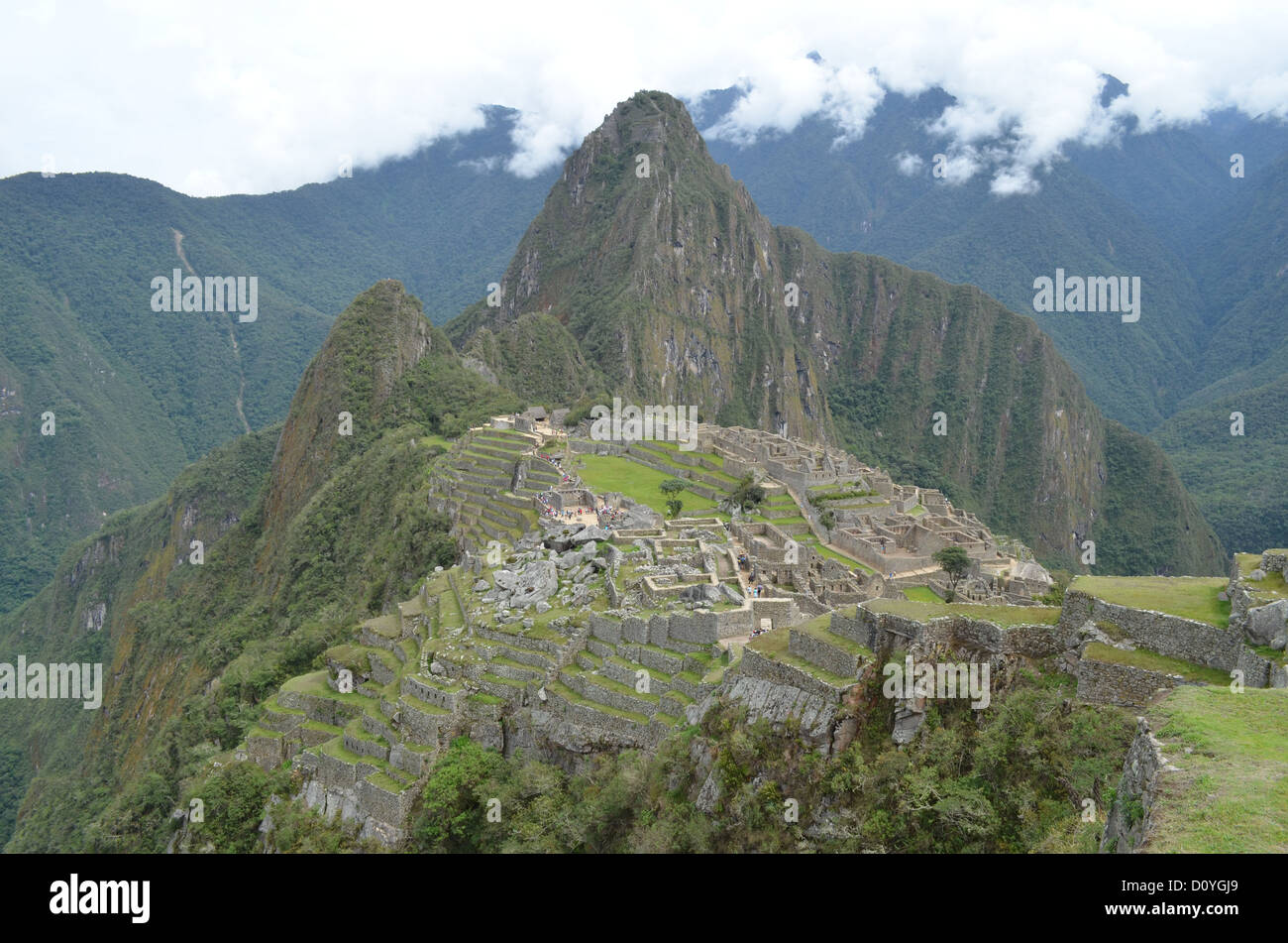 Machu Picchu, Peru. One of the new seven wonders of the world Stock ...
