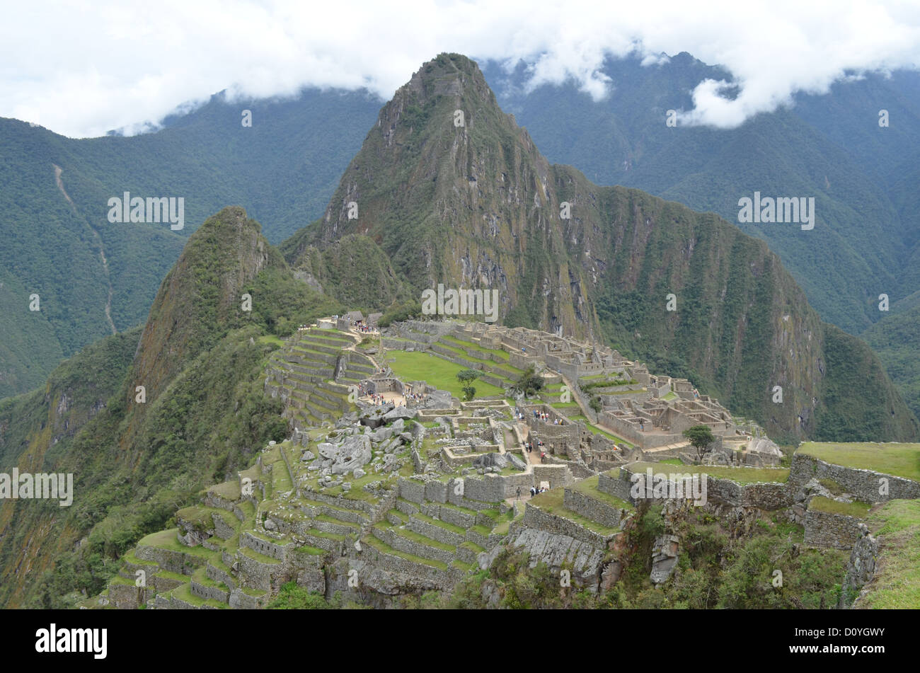 Machu Picchu, Peru. One of the new seven wonders of the world Stock ...