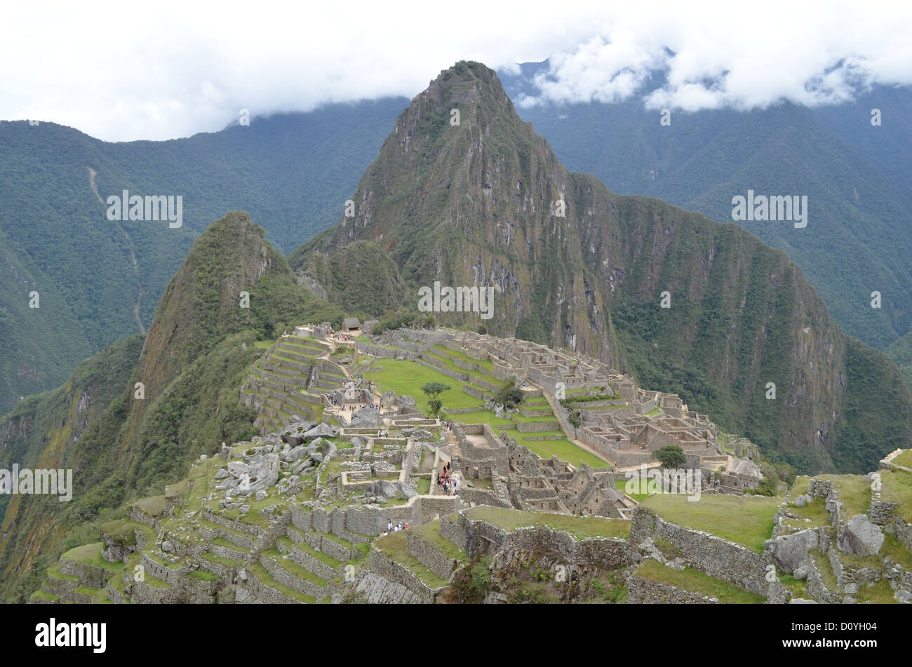 Machu Picchu, Peru. One of the new seven wonders of the world Stock ...