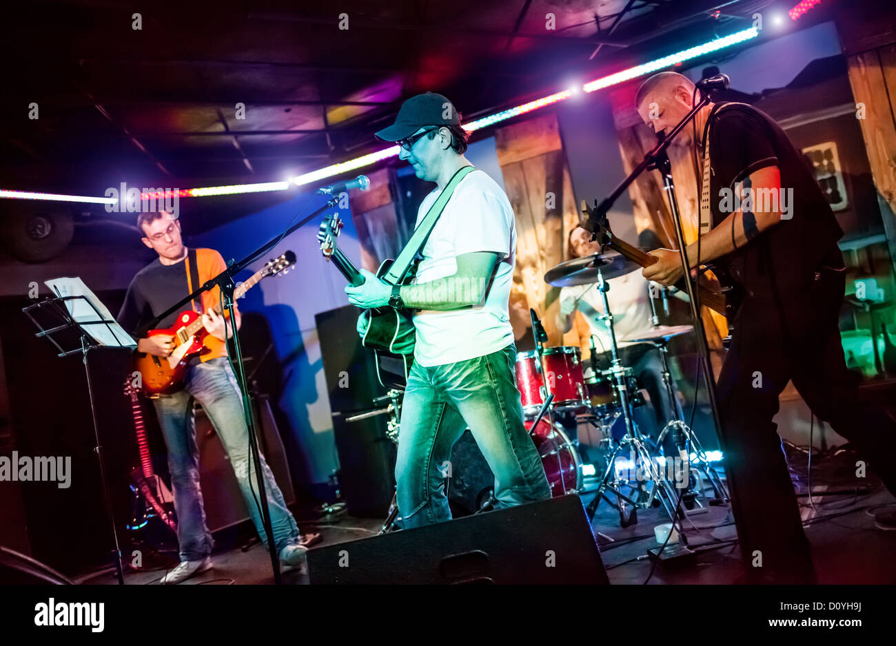musician plays a guitar Stock Photo - Alamy
