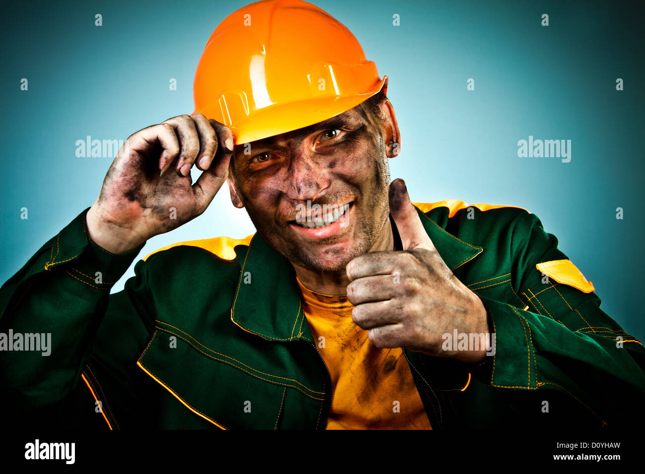 portrait oil industry worker Stock Photo - Alamy