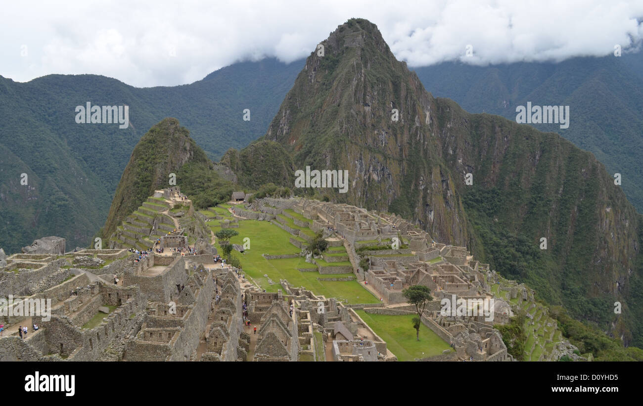 Machu Picchu, Peru. One of the new seven wonders of the world Stock ...