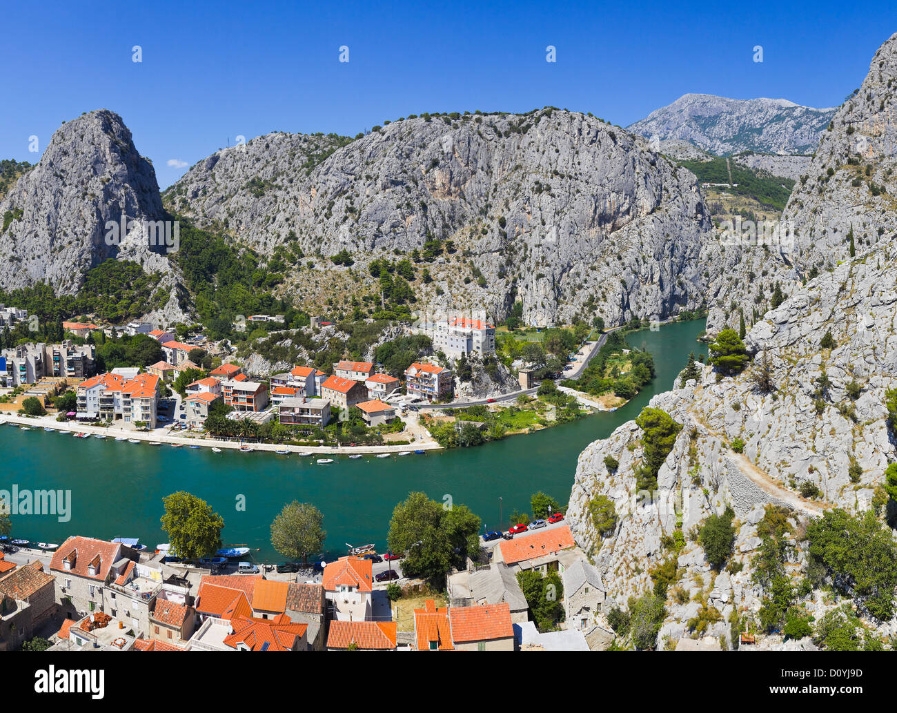 Town Omis in Croatia Stock Photo - Alamy