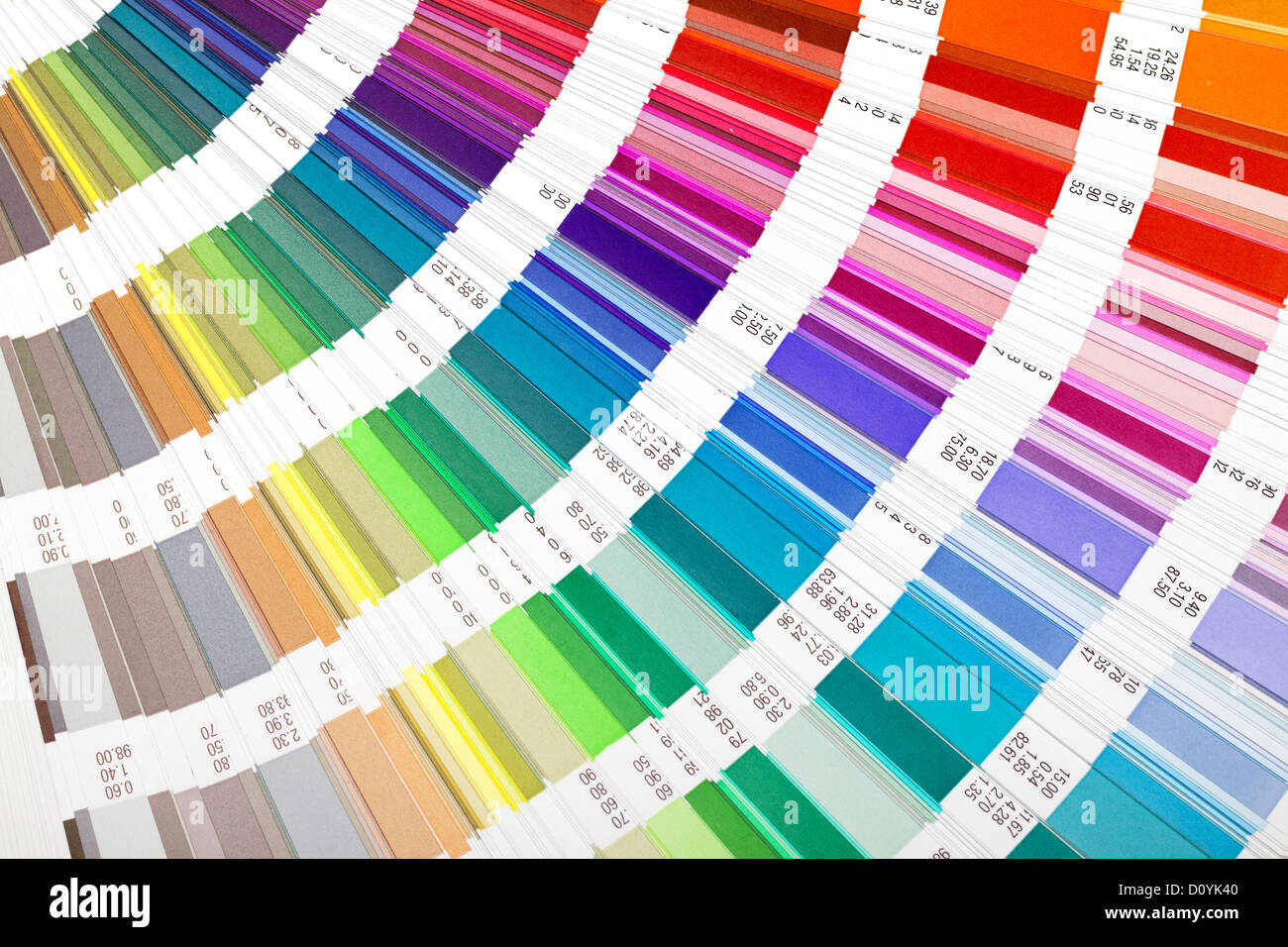 color guide swatch Stock Photo - Alamy
