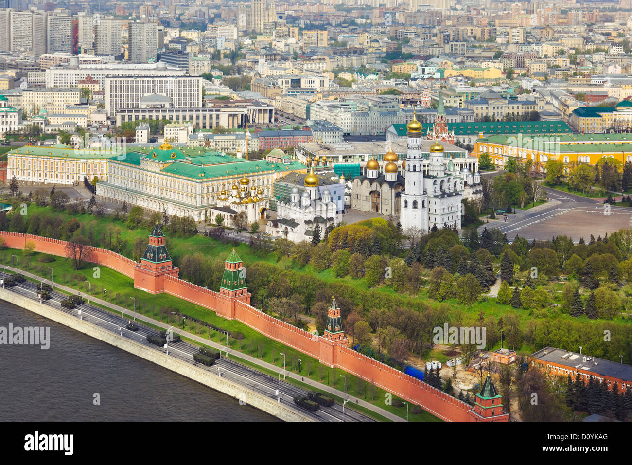 Kremlin aerial view moscow hi-res stock photography and images - Alamy