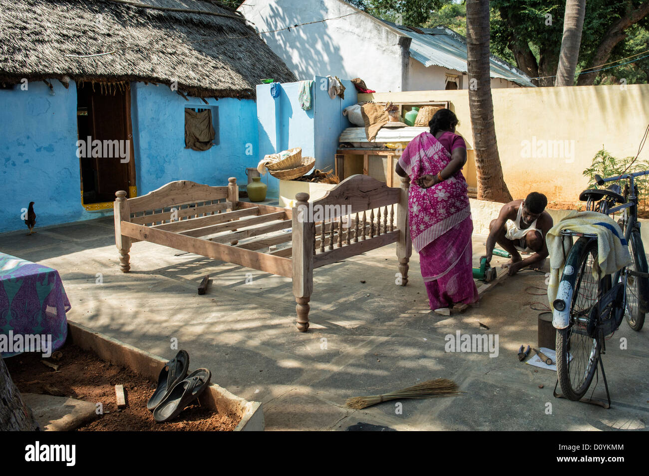 Old indian village man pradesh hi-res stock photography and images - Alamy