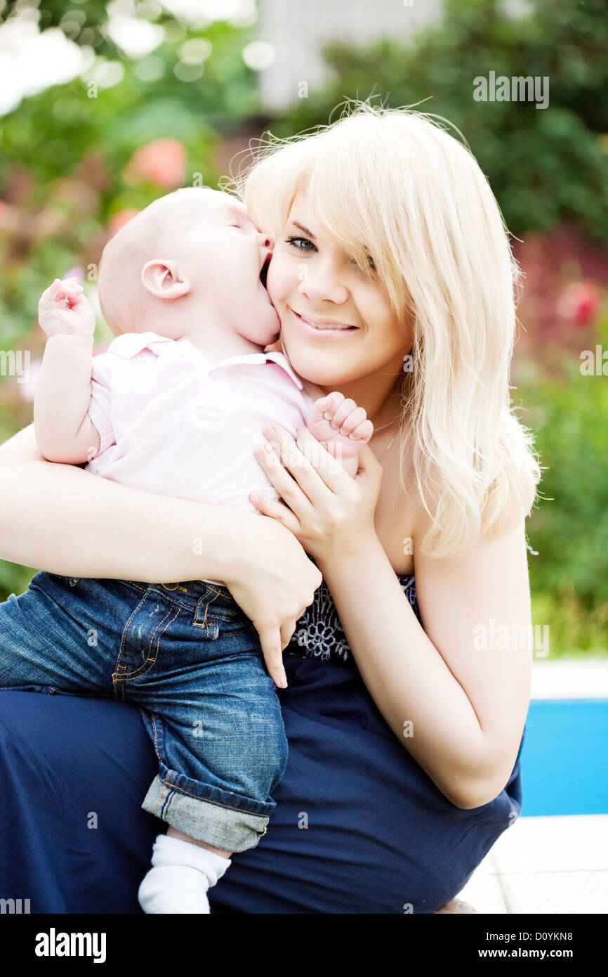 Mother and baby Stock Photo - Alamy