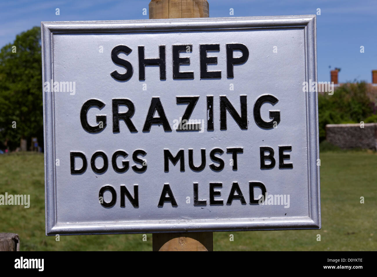 Sheep grazing sign uk hi-res stock photography and images - Alamy