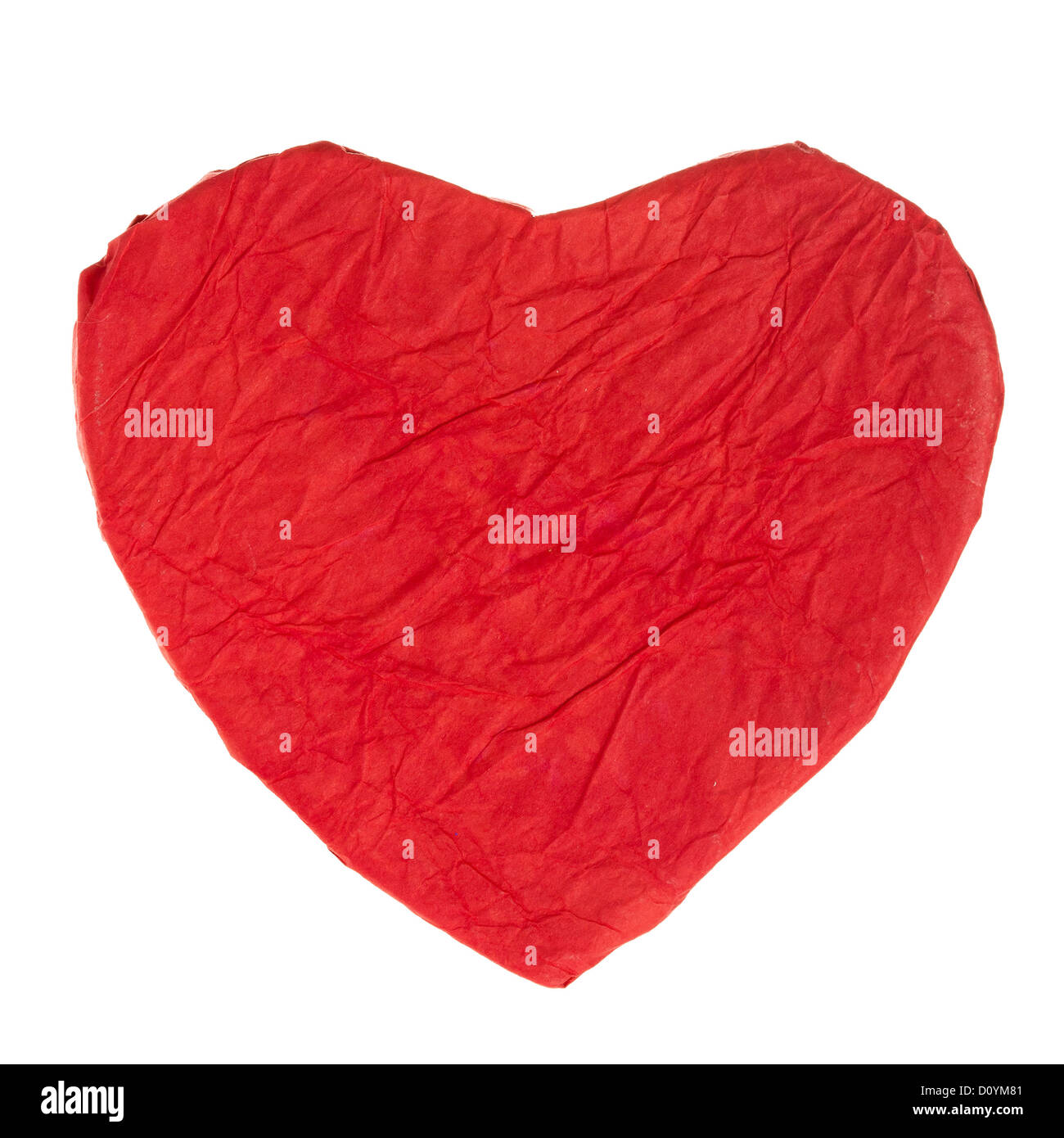 Red heart crumpled paper hi-res stock photography and images - Alamy