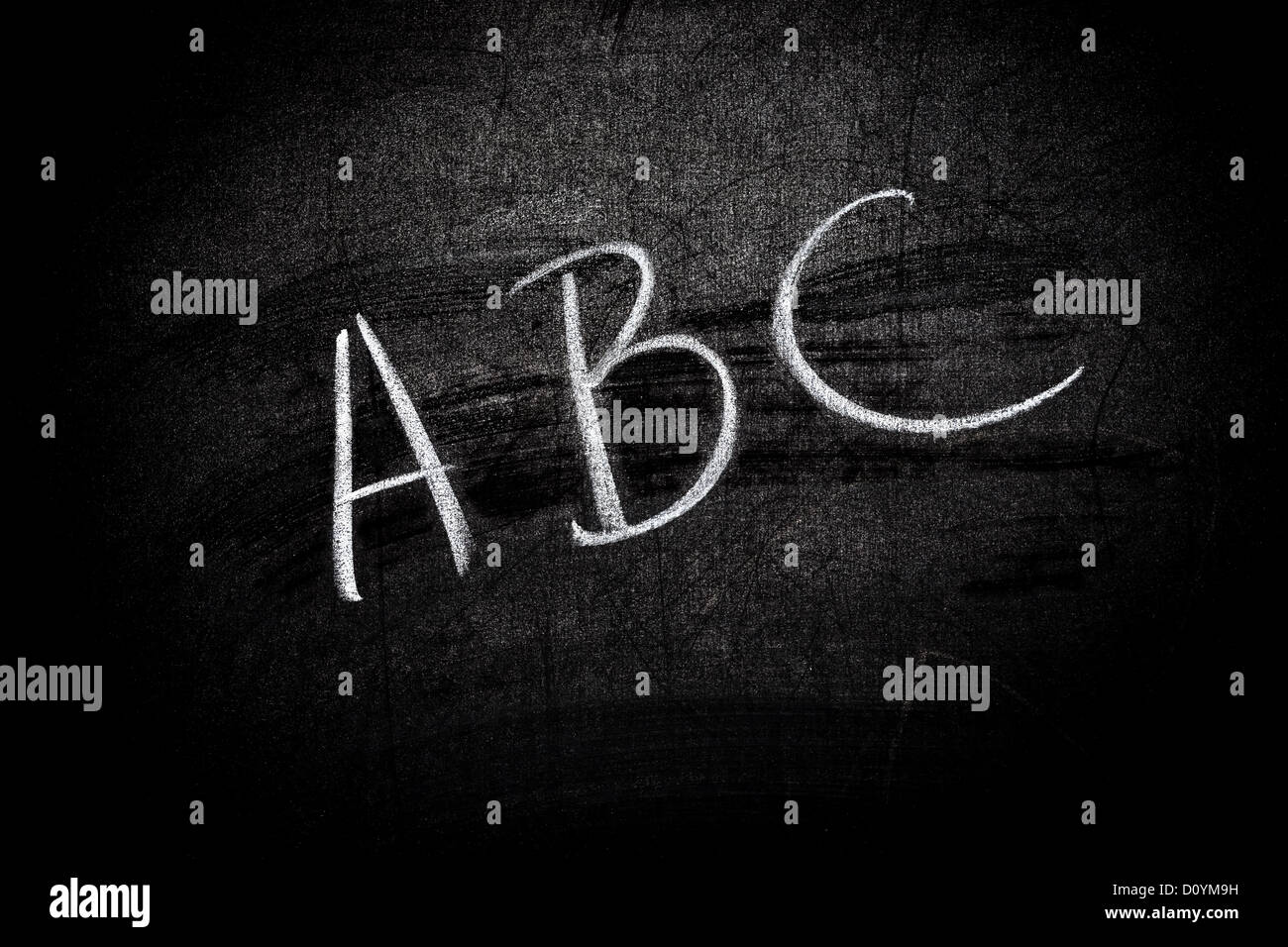 Blackboard with text Stock Photo - Alamy