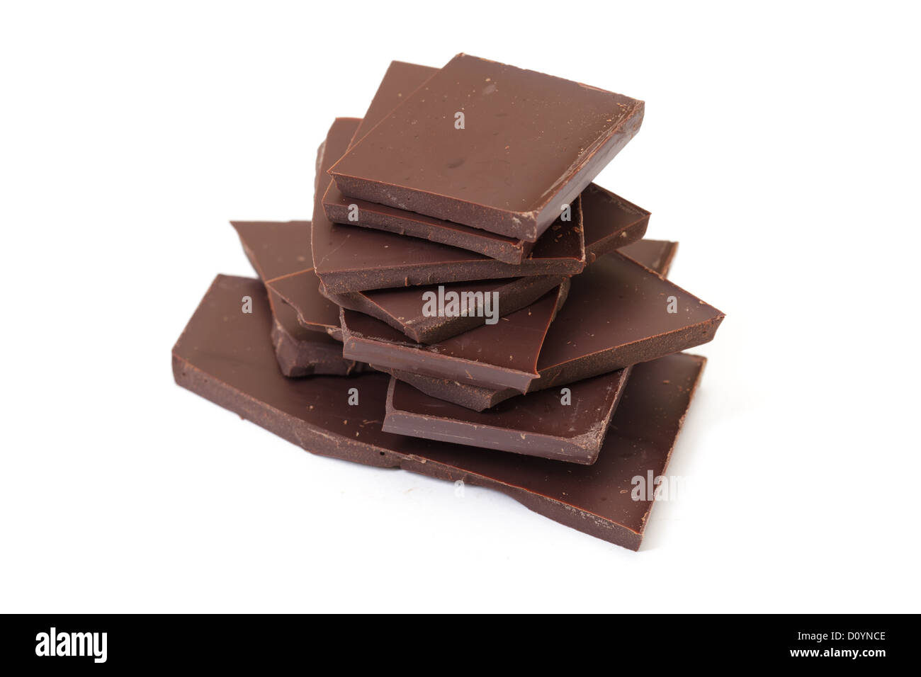 Pieces of chocolate hi-res stock photography and images - Alamy