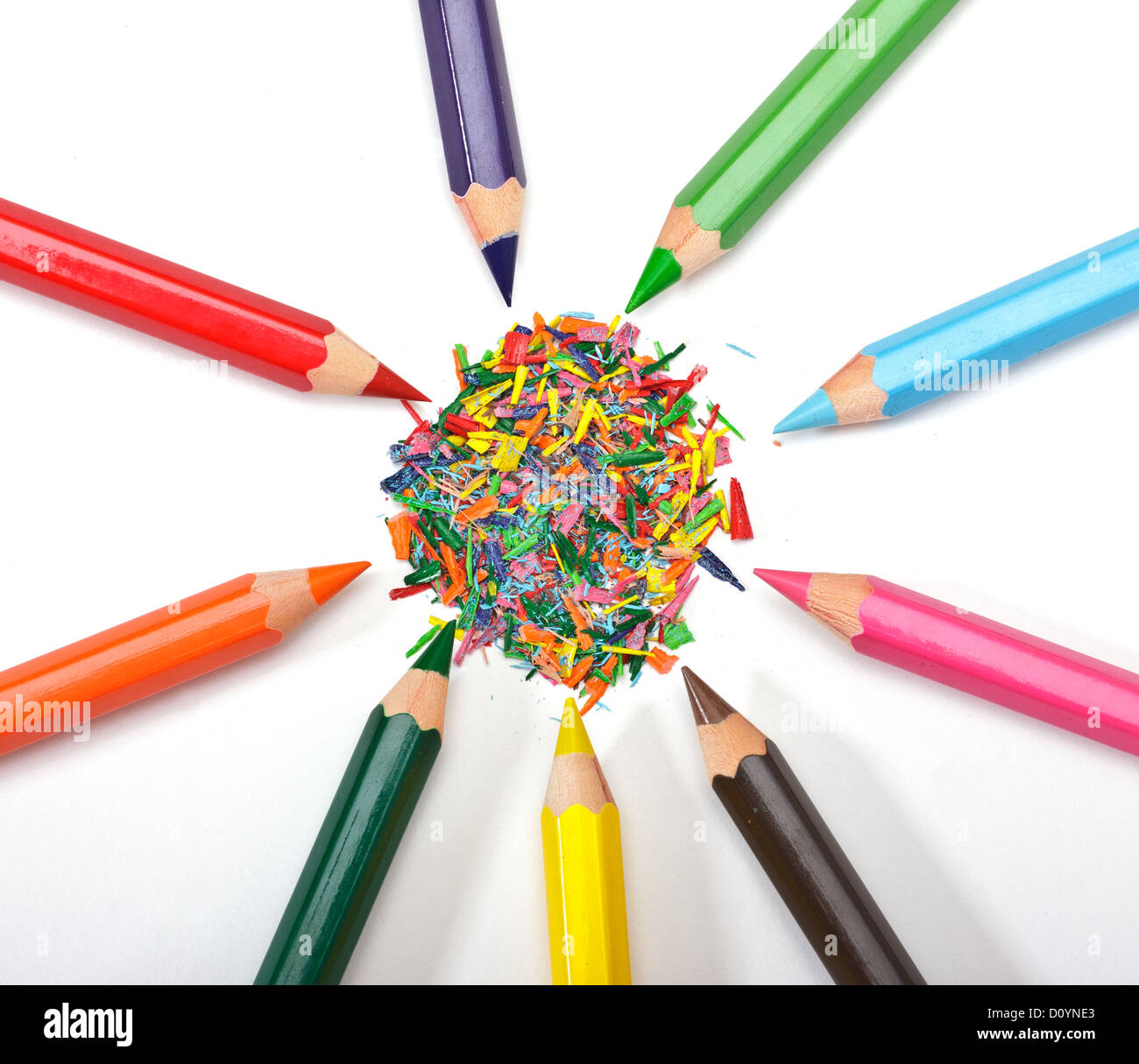 set of colored pencils Stock Photo - Alamy