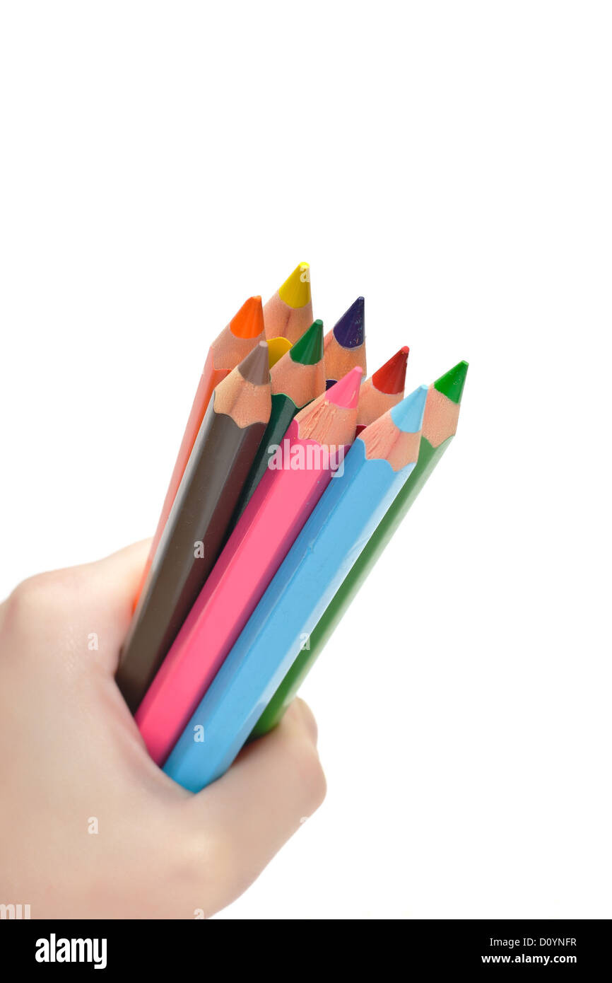 set of colored pencils Stock Photo - Alamy