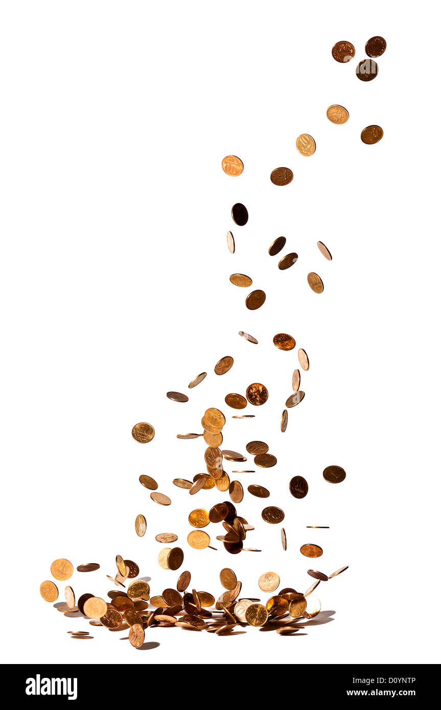 Coins falling hi-res stock photography and images - Alamy